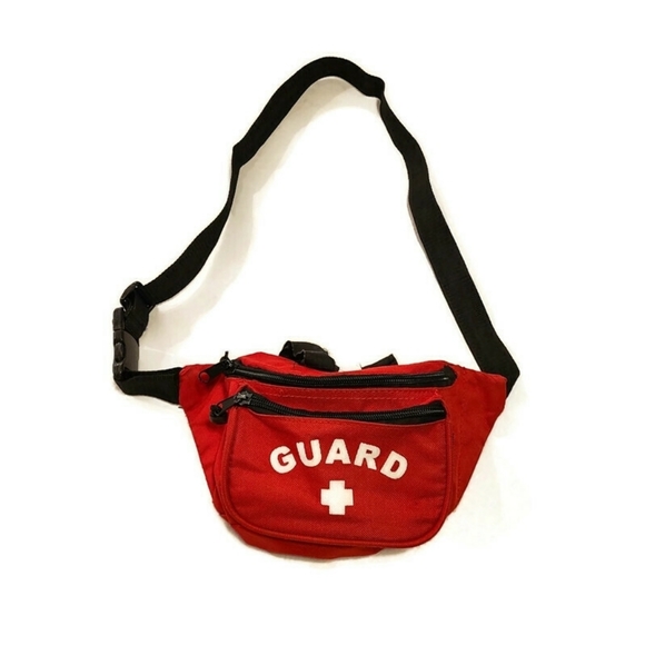 Bags | Authentic Lifeguard Fanny Pack Red | Poshmark